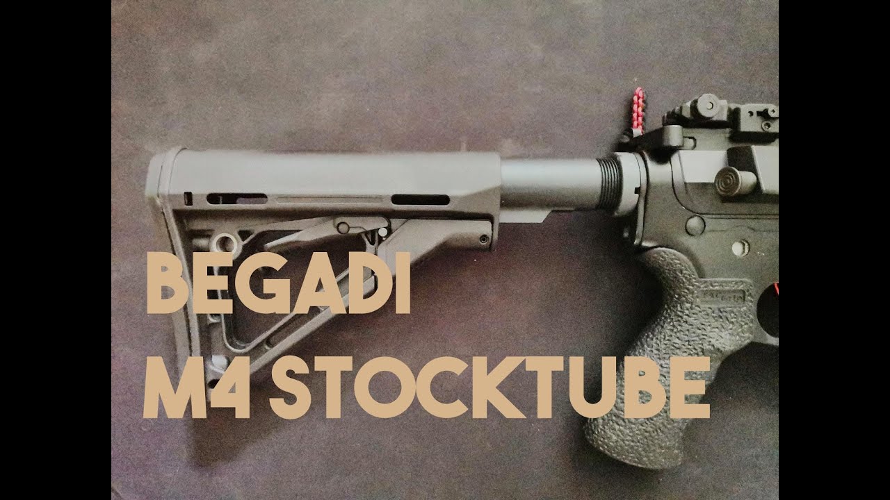 Airsoft M4 Schaftinstallation inkl. Begadi M4 Stocktube - YouTube