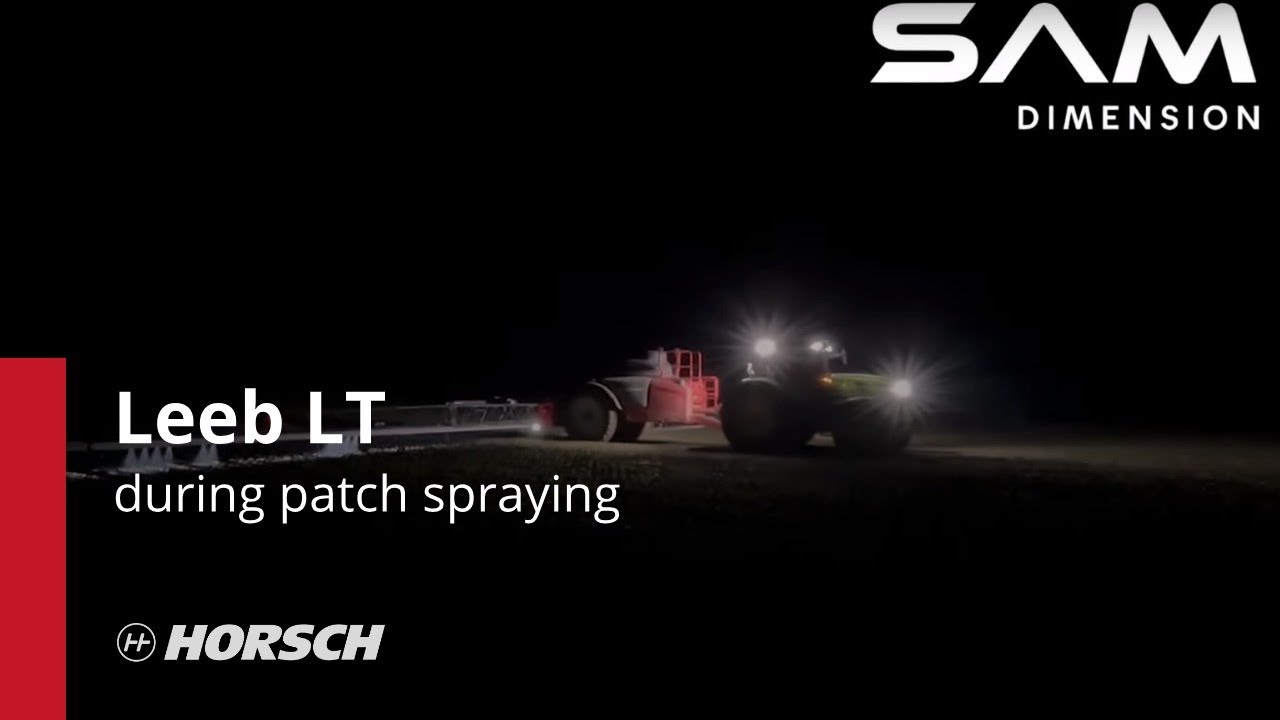 HORSCH Leeb LT during patch spraying - YouTube