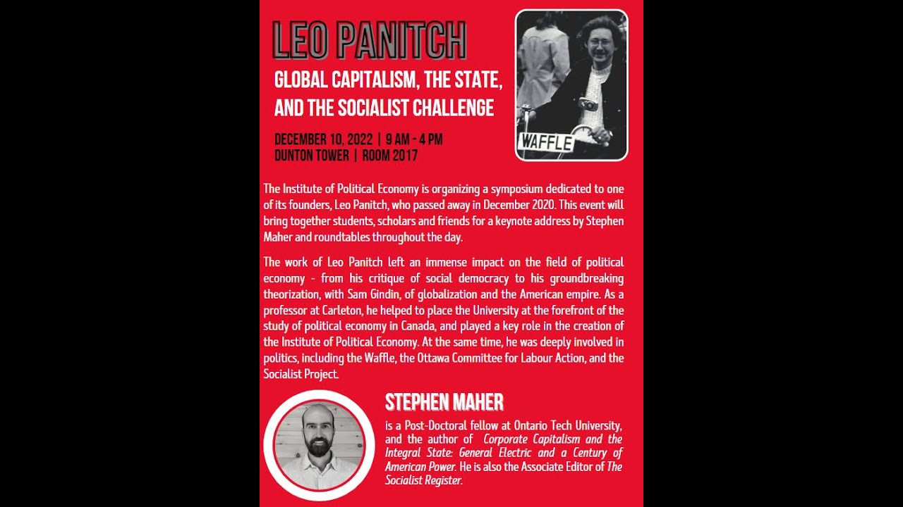 Leo Panitch Symposium - Keynote Stephen Maher - YouTube
