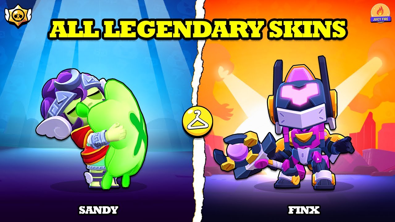 Brawl Stars | All Legendary Skins Unlocked | Hypnos Sandy Updated - YouTube