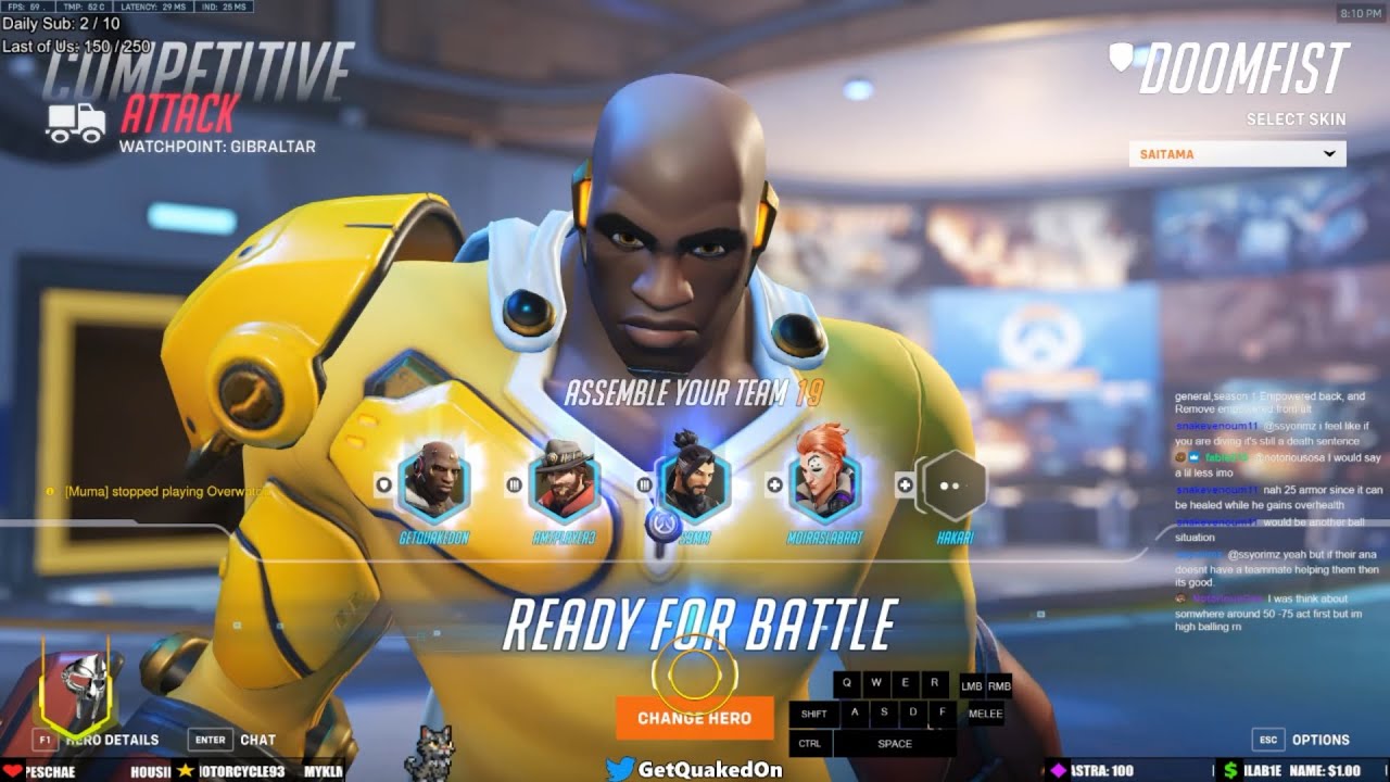 Overwatch 2 Rollout Doomfist God GetQuakedOn Intense & Tryhard Gameplay ...