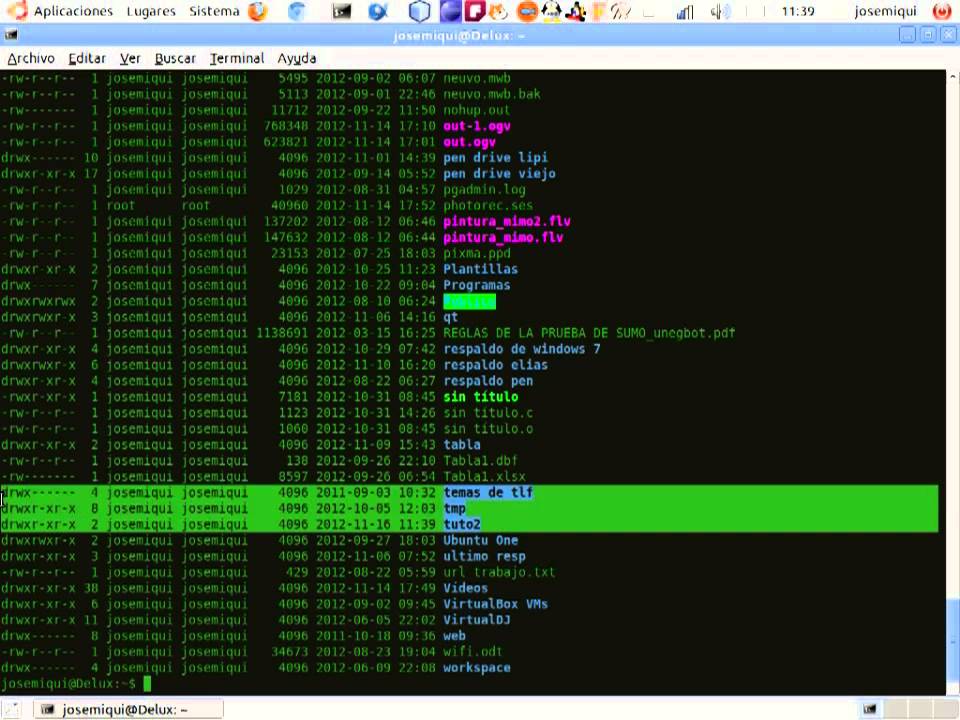 comandos basicos de linux tutorial 2 - YouTube