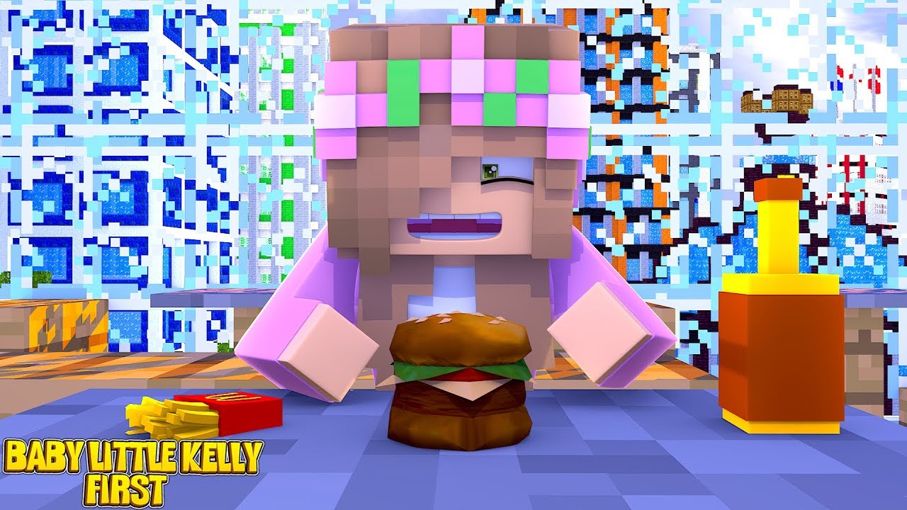 BABY LITTLE KELLY'S FIRST EVER MCDONALDS! | Minecraft Little Kelly ...