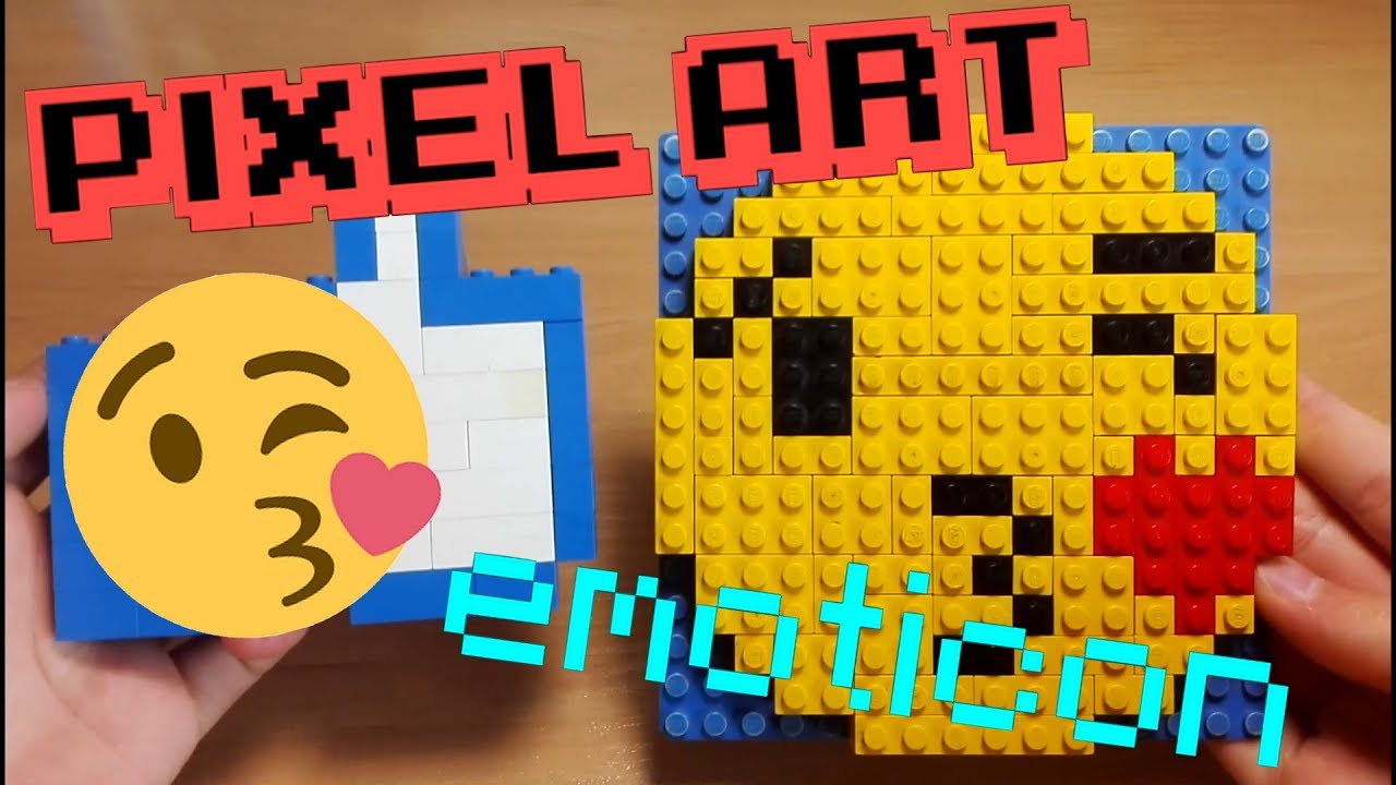 LEGO Pixel Art - emoji 😘 - YouTube