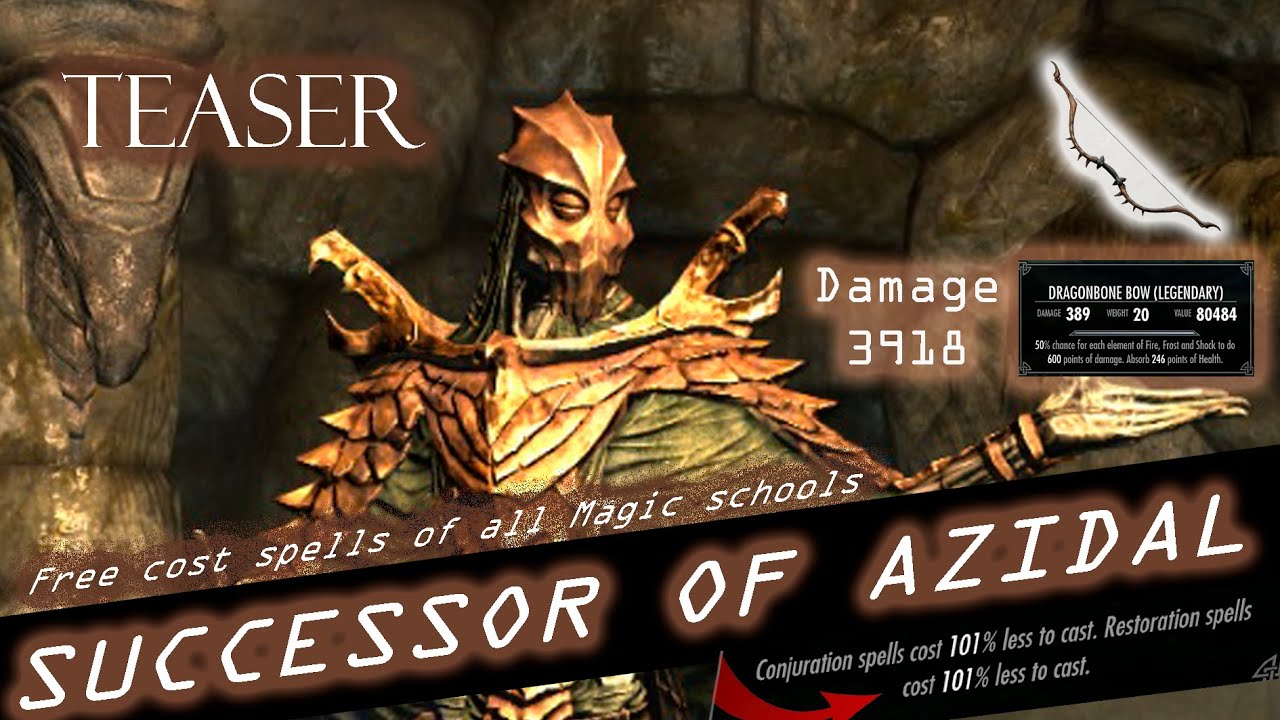 TEASER | SUCCESSOR OF AHZIDAL Build in Skyrim AE | Soon on channel ...