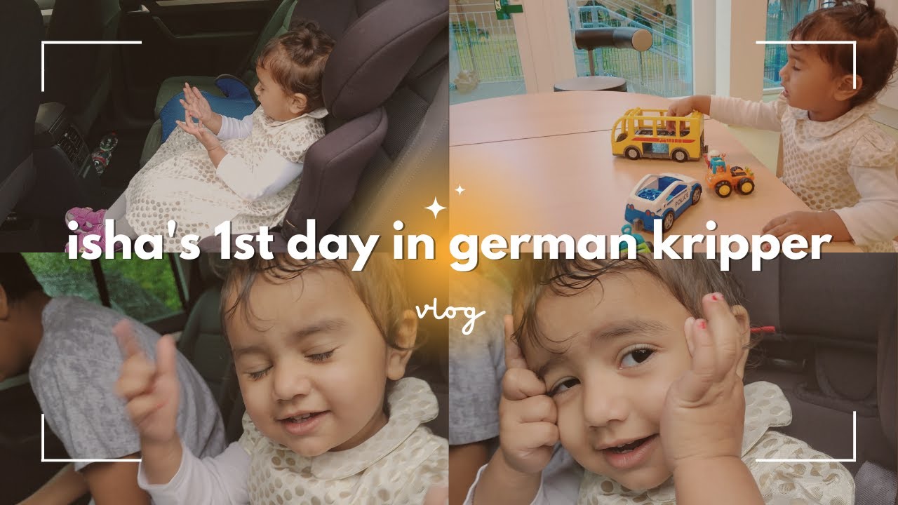Pakistani Baby 1st Day in German School | isha's 1st day in german ...