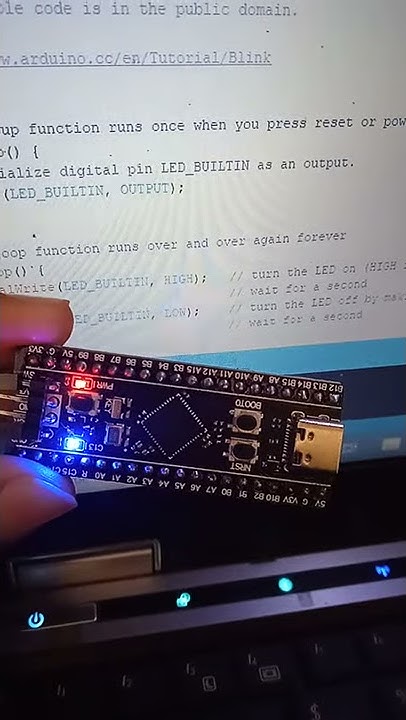 STM32 Black Pill successful flash with Arduino IDE - YouTube