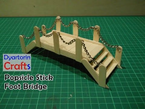 Diy popsicle stick foot bridge - YouTube