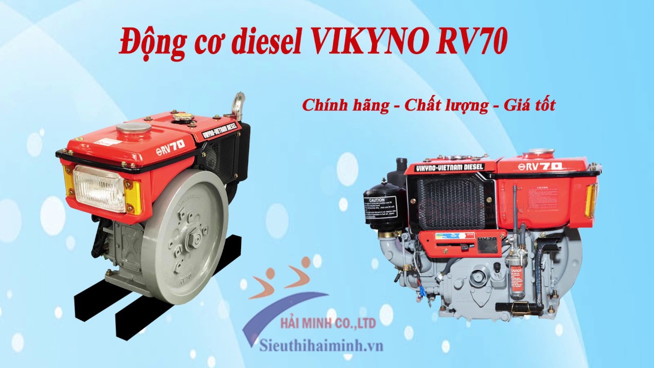 Quá trình bàn giao và test động cơ diesel vikyno RV70 - YouTube