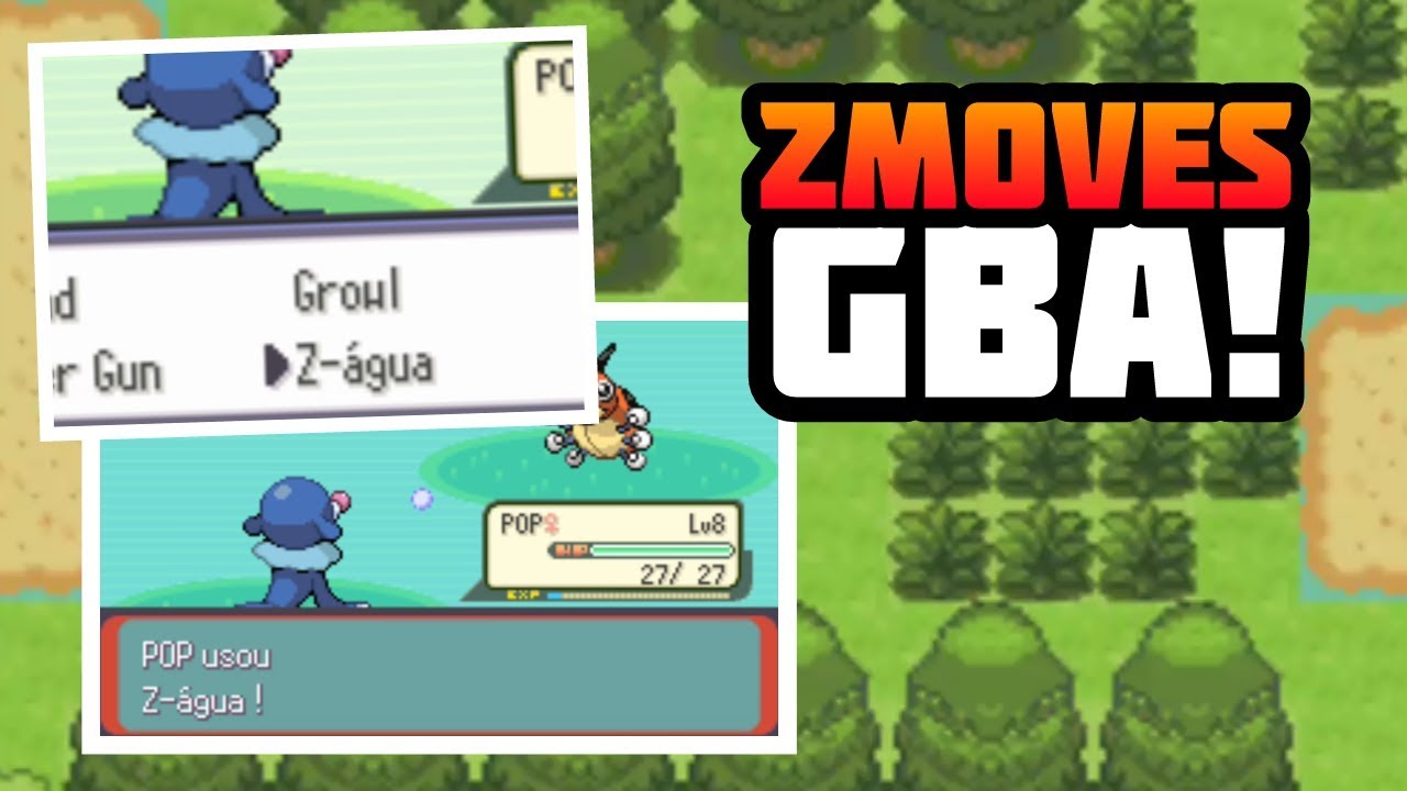 NEW POKEMON GBA ROM HACK WITH Z MOVES, 7TH GEN! 2018! - YouTube
