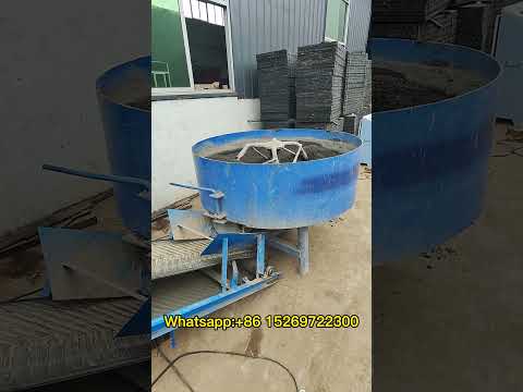 how a small durable concrete pan mixer & machine for mixing cement stone sand #mixer #concrete