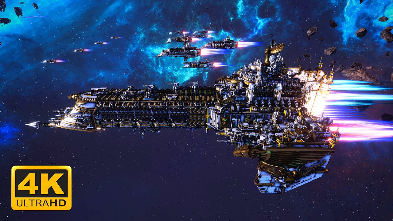 Imperial Navy vs Tau Protector Fleet - Skalgrim Mod - 4K Quality ...