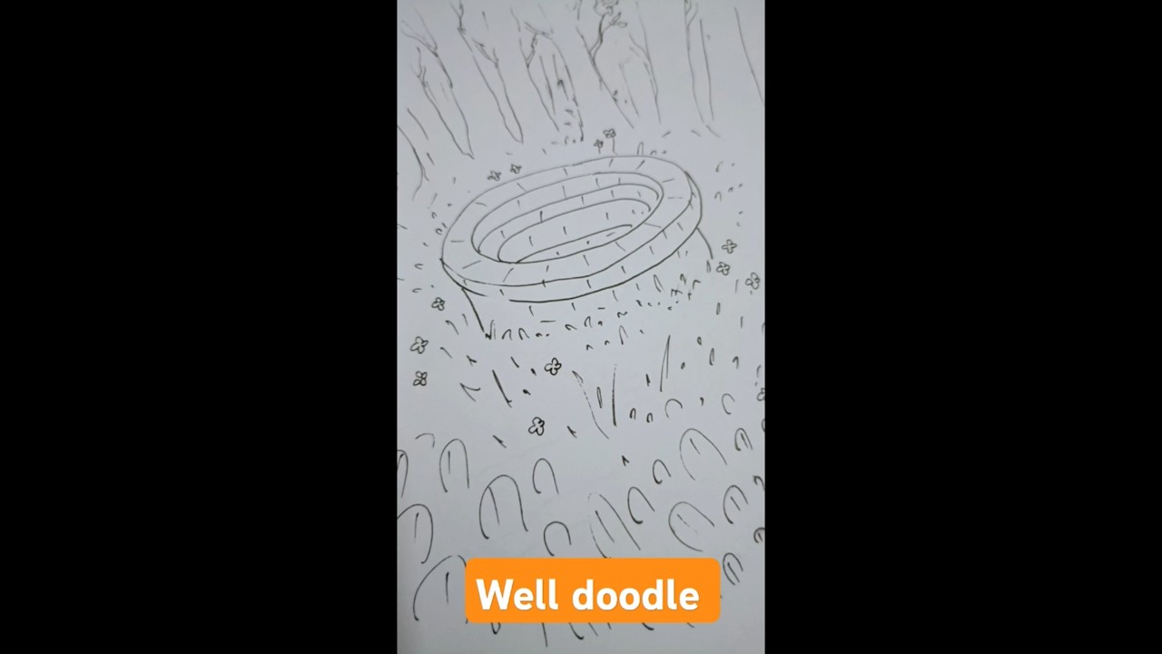 Well doodle #doodlearty #art #doodle - YouTube