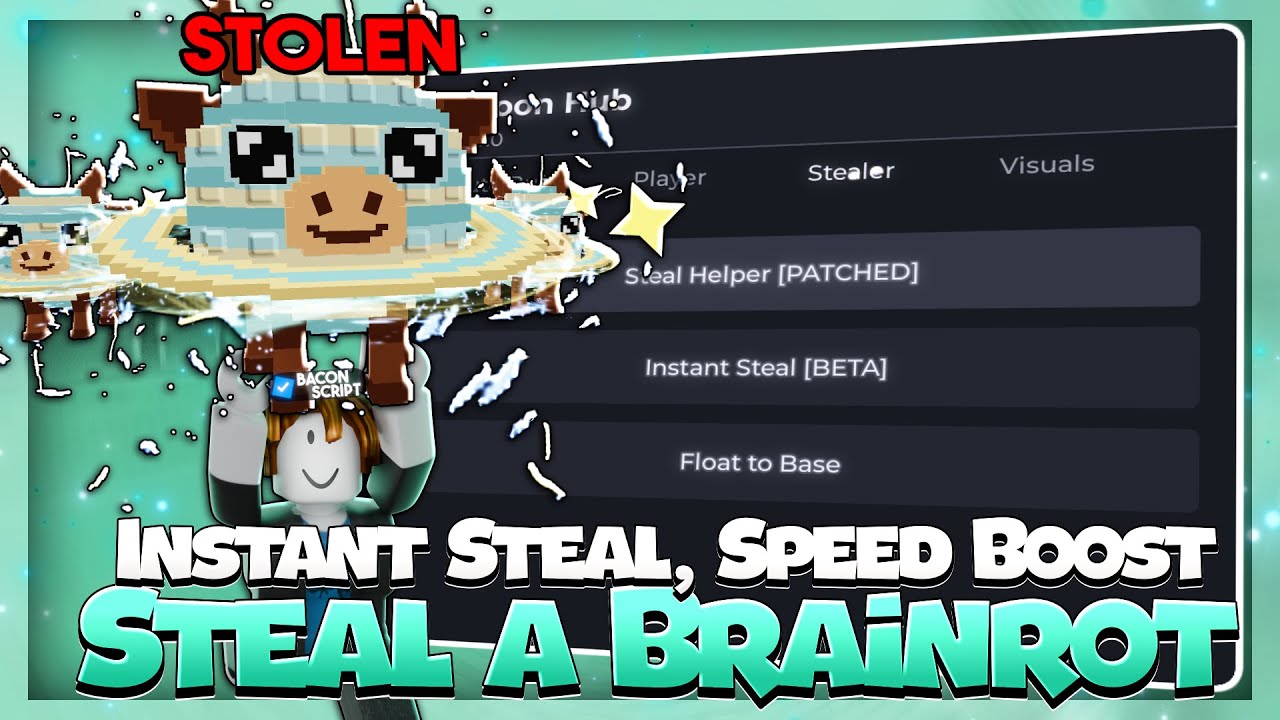 [NO KEY] Steal a Brainrot Script | Instant Steal, Float to Base (Mobile ...