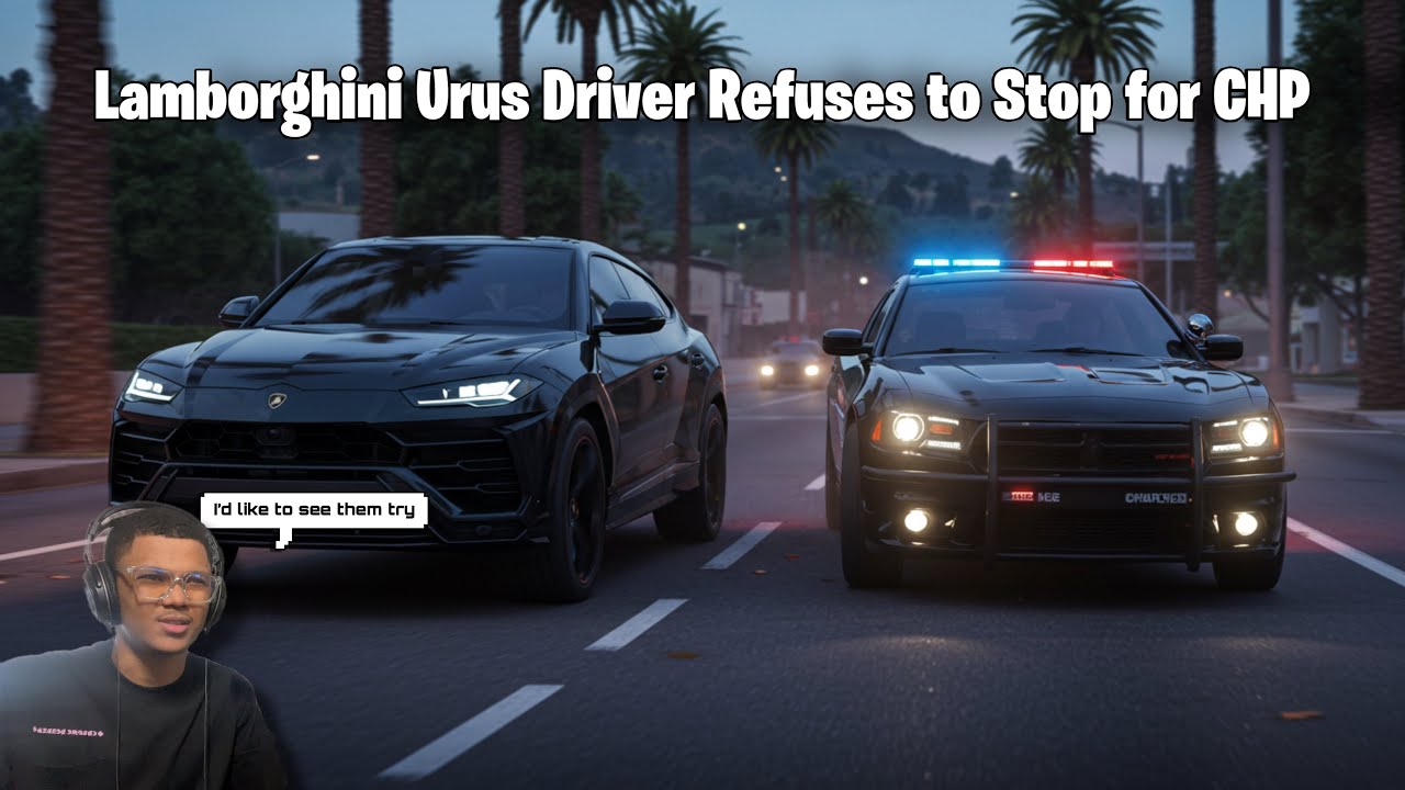 CHP Engages Lamborghini Urus in Wild Pursuit - YouTube