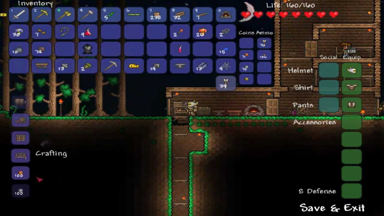 Lets Play Terraria ep 7 To the Surface - YouTube