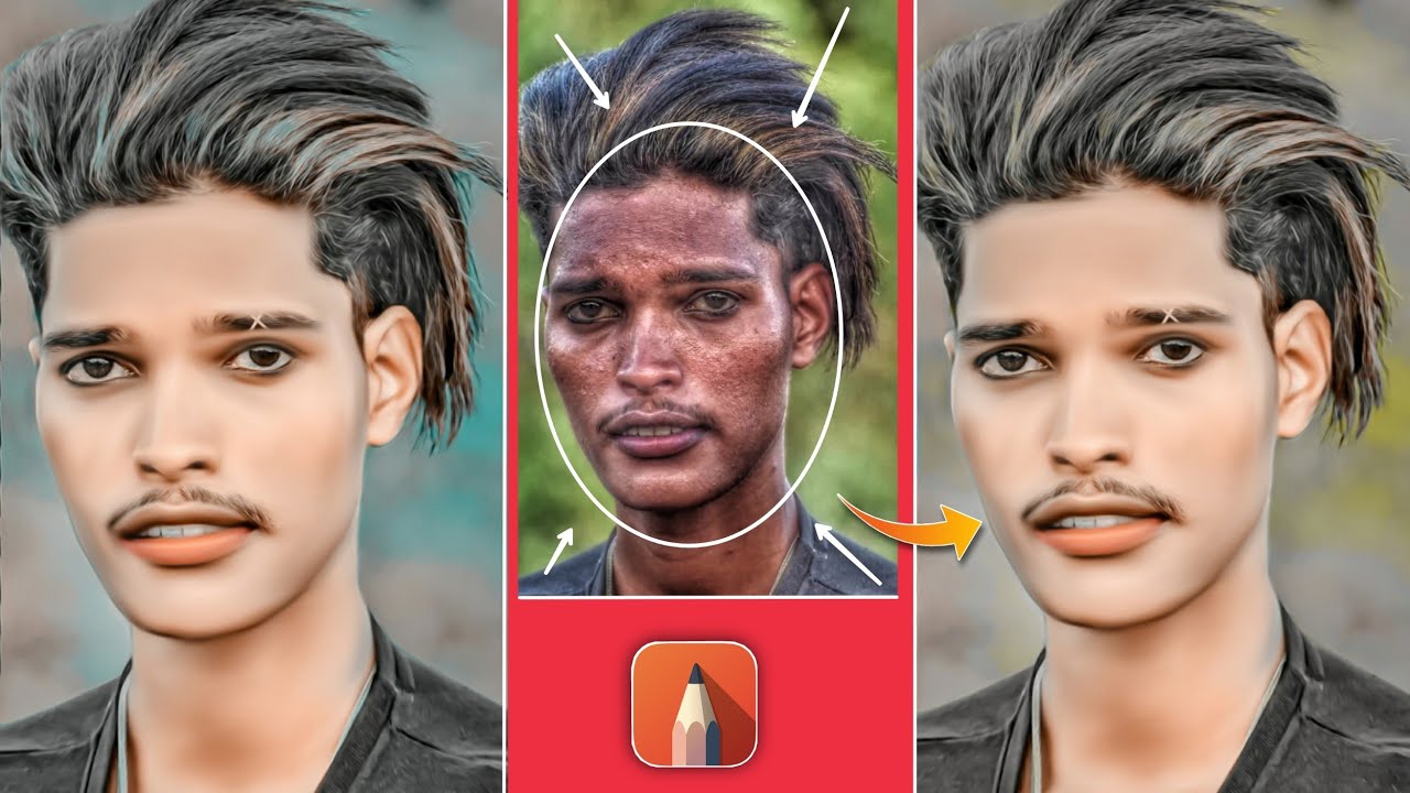 Face smooth secret trick || Autodesk sketchbook face smooth editing ...