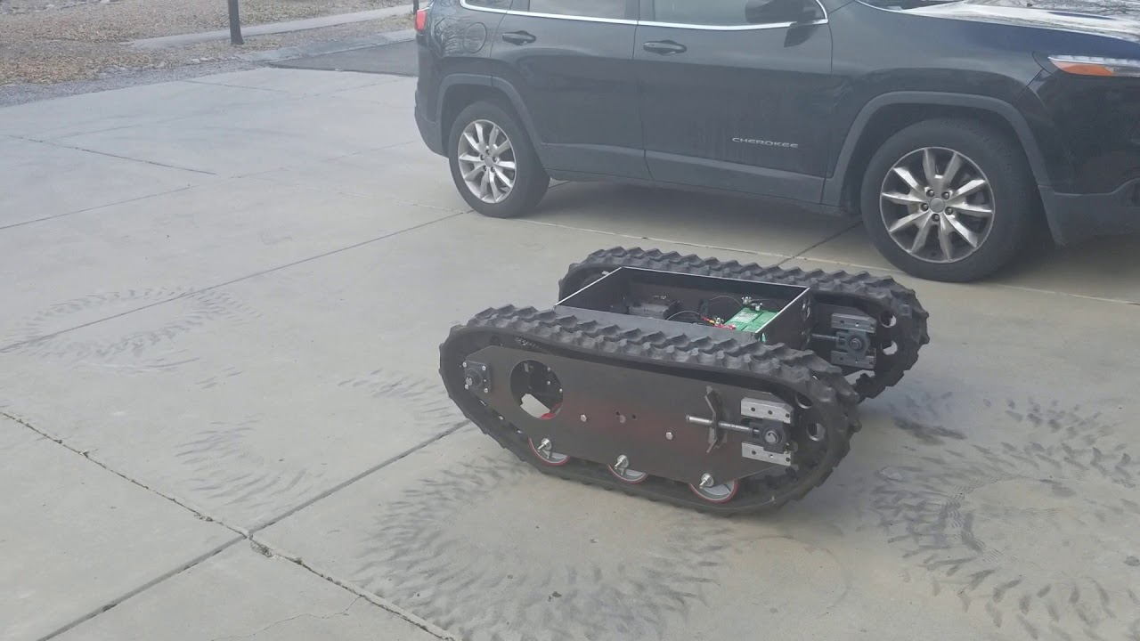 Tracked robot - YouTube