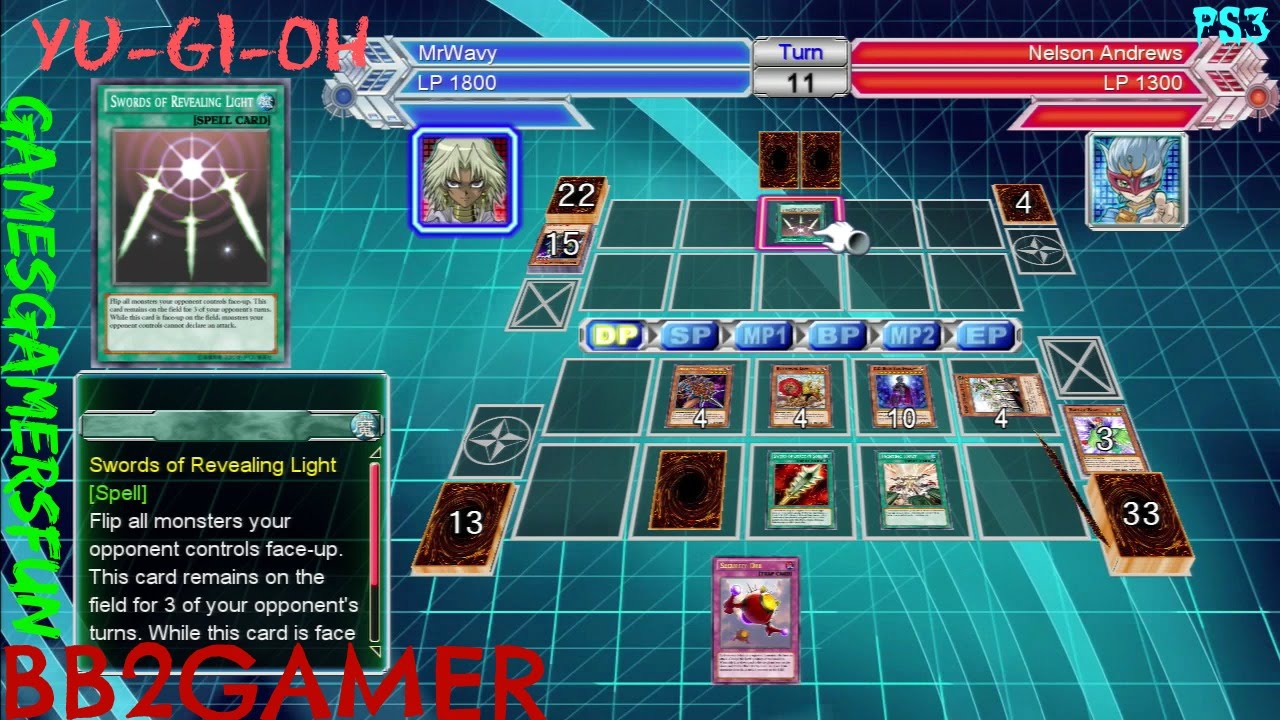 Yu-Gi-Oh PS3 - 3 Swords of Revealing Light - YouTube