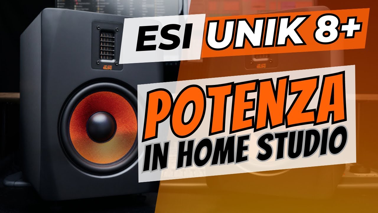 Studio MONITOR ESI UNIK 08+ Plus - Potenza e qualità in Home Studio! Review e spiegazione! - YouTube
