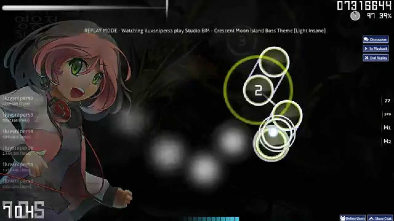 [osu!] Studio EIM- Crescent Moon Island Boss Theme (Light Insane) - YouTube