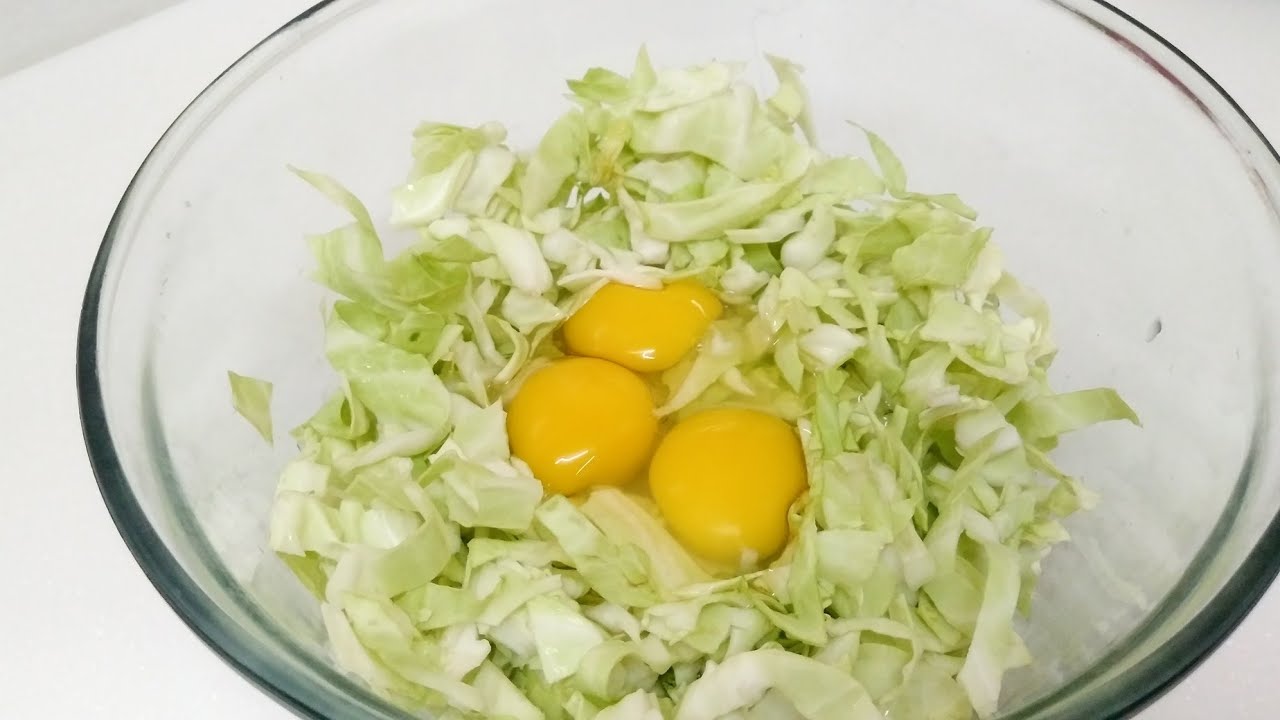 Superb. Breakfast. And dinner recipe cabbages and egg omelette - YouTube
