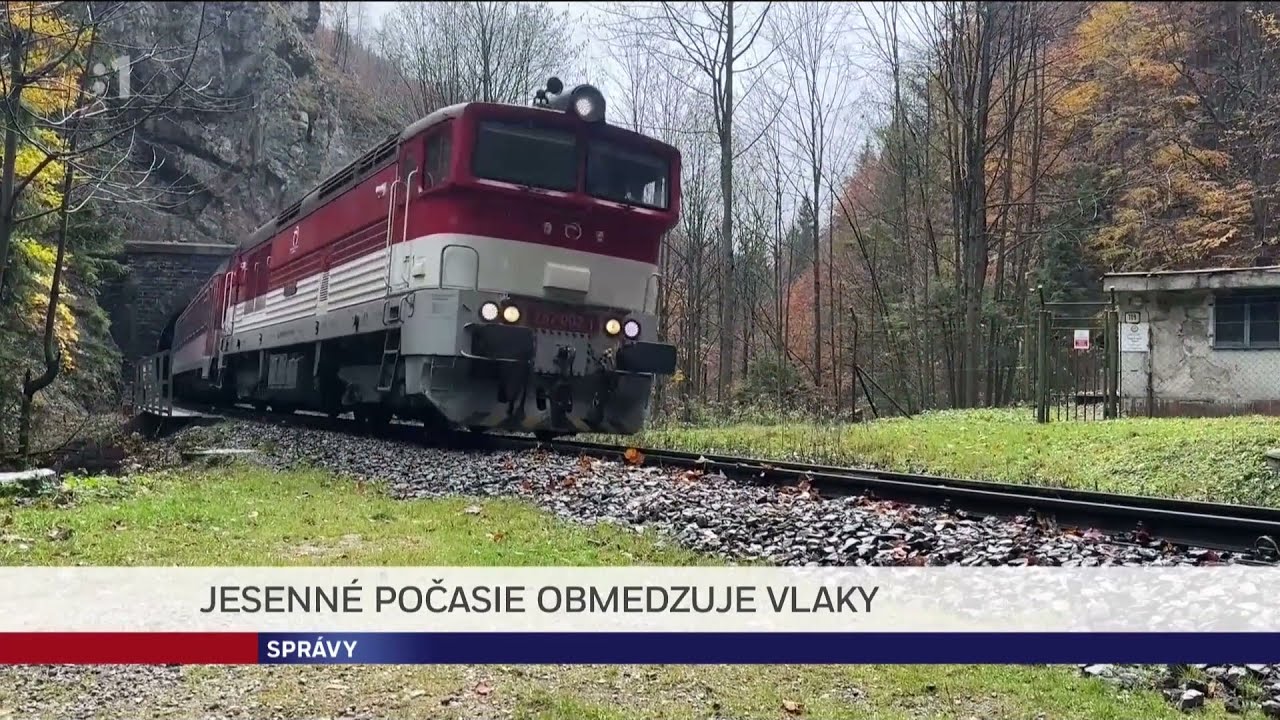 Jesenné počasie obmedzuje vlaky 27. 10. 2025 #zssk #zsr #vlaky - YouTube