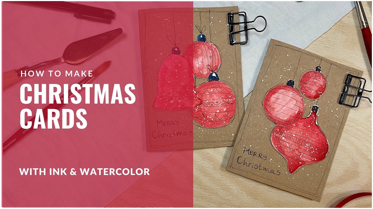 How to Make Quick and Easy Christmas Cards | Beginners Ink and ...