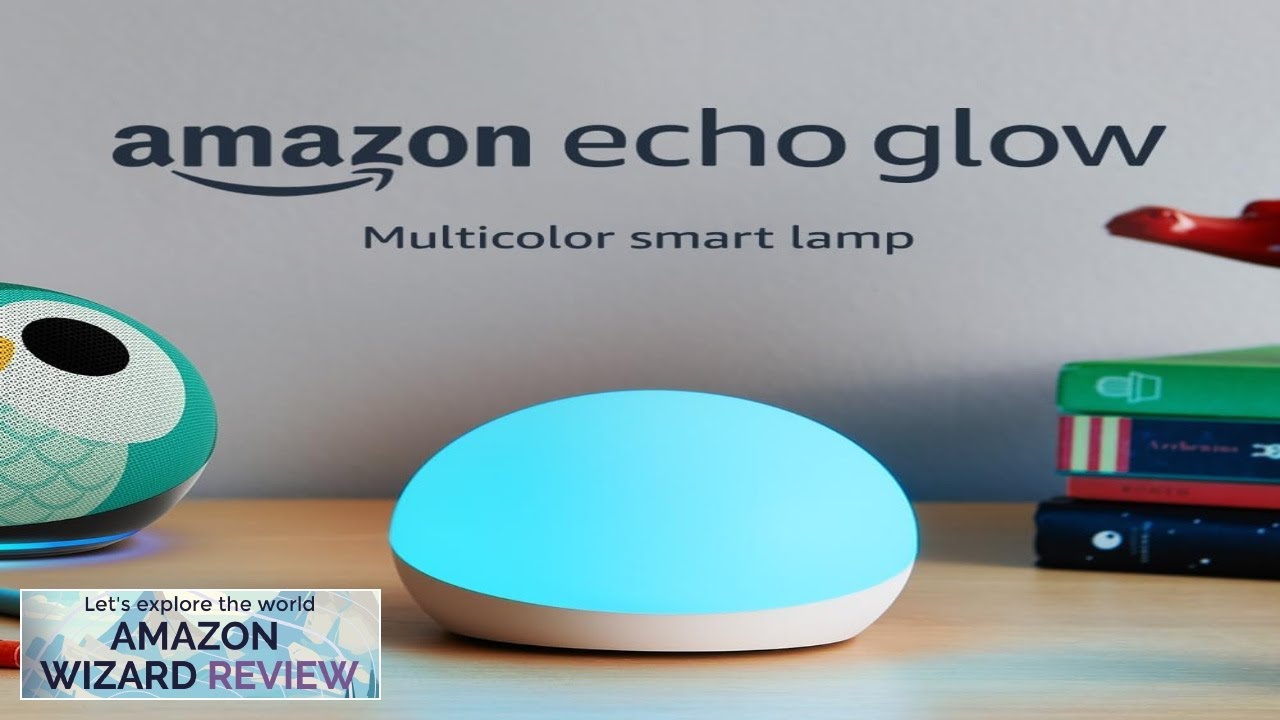 Echo Glow Multicolor smart lamp Works with Alexa Review - YouTube