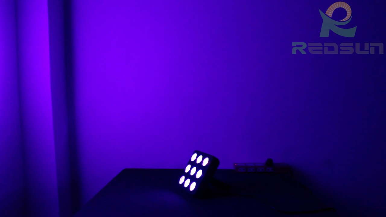 RS-PAR209 9pcs Square Par Light - YouTube