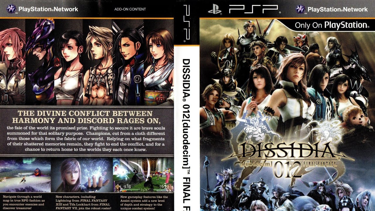 Dissidia 012: Duodecim Final Fantasy - PSP | Gameplay | O Cosmos ...