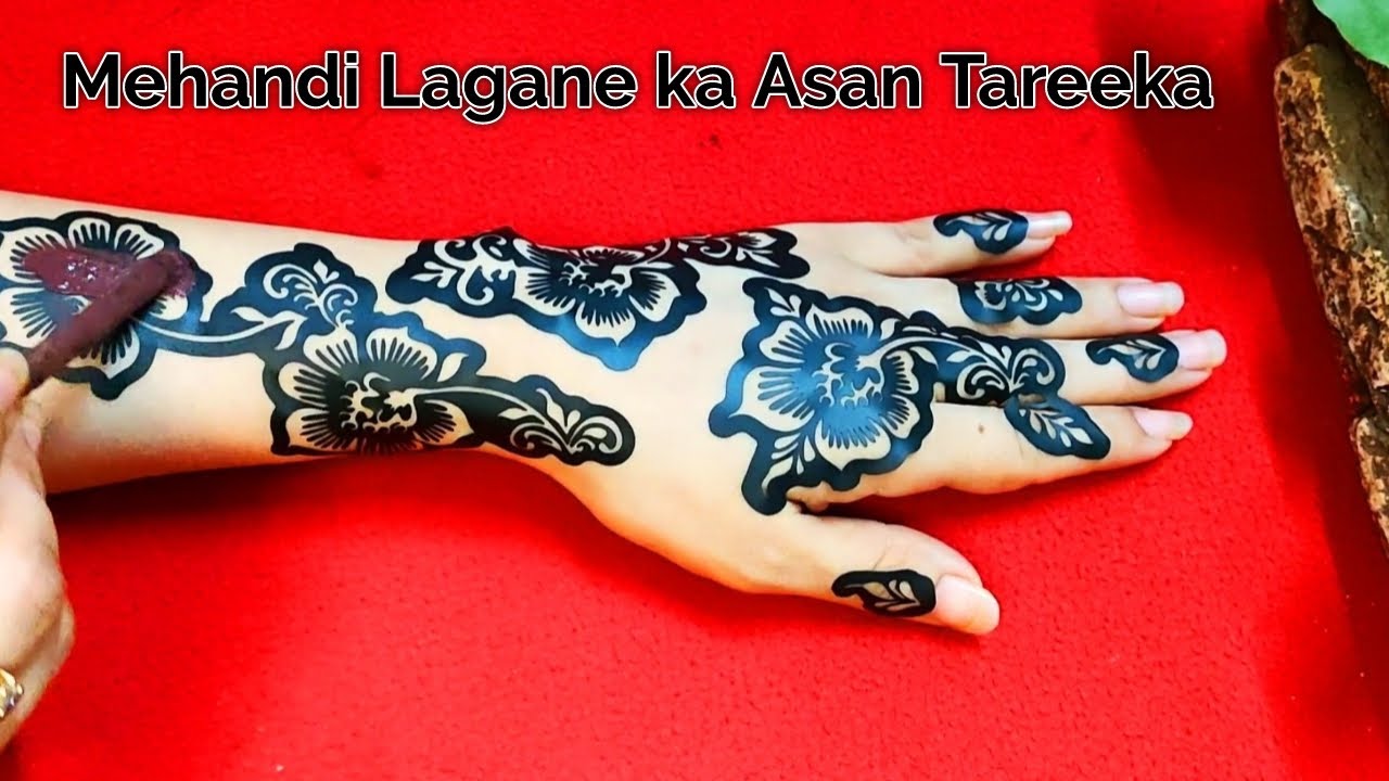 Mehandi Stickers Arabic Design | Henna Stencils | Mehandi Lagane ka ...