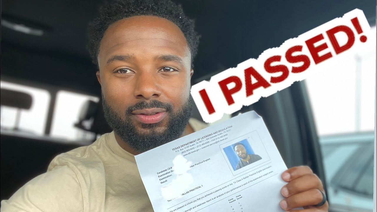 I passed my Barber Practical Exam - YouTube
