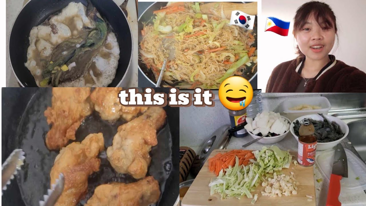 Cooking filipino food for my korean friend|Sinigang,Tortang-talong ...