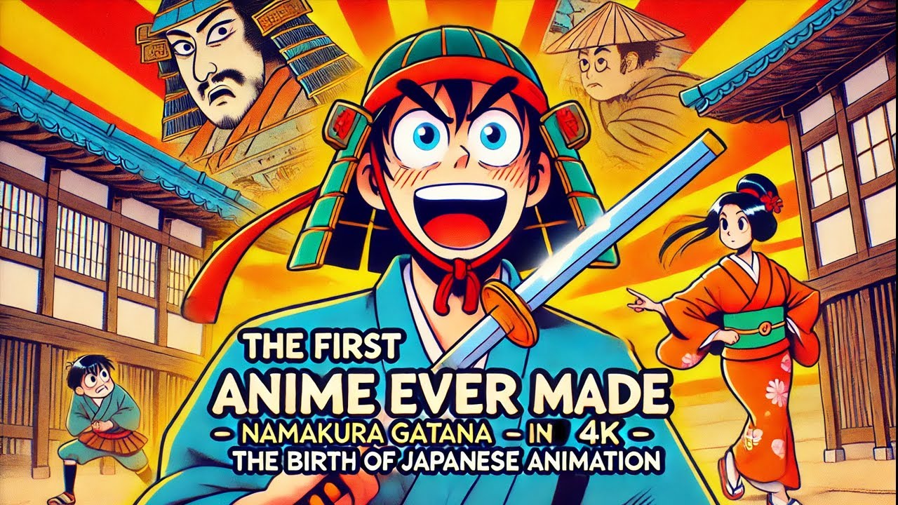 The First Anime Ever Made! | Namakura Gatana (1917) in 4K | The Birth ...