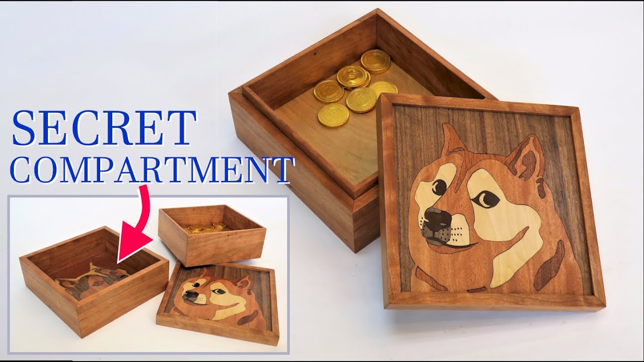 Making A Doge Box For Dogecoins - Scroll Saw Marquetry - YouTube