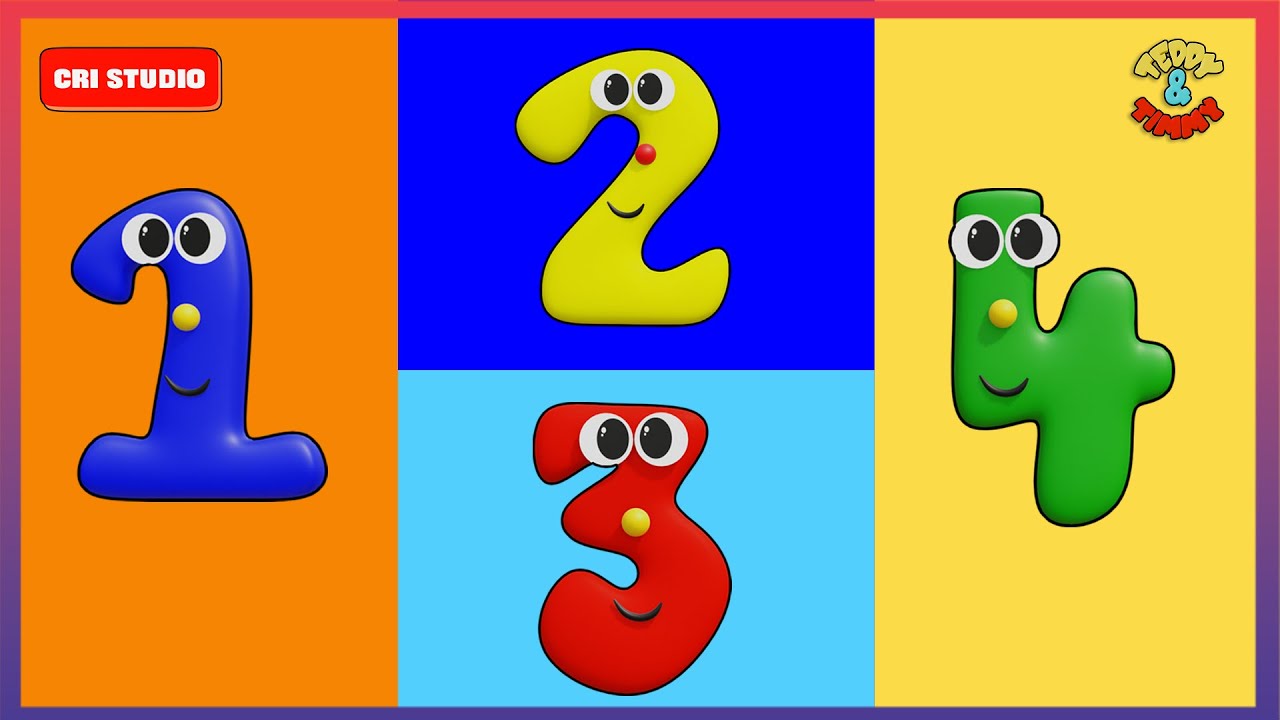 1 To 10 | Numbers | Color Videos for Kids | 123 go | Counting | Learn ...