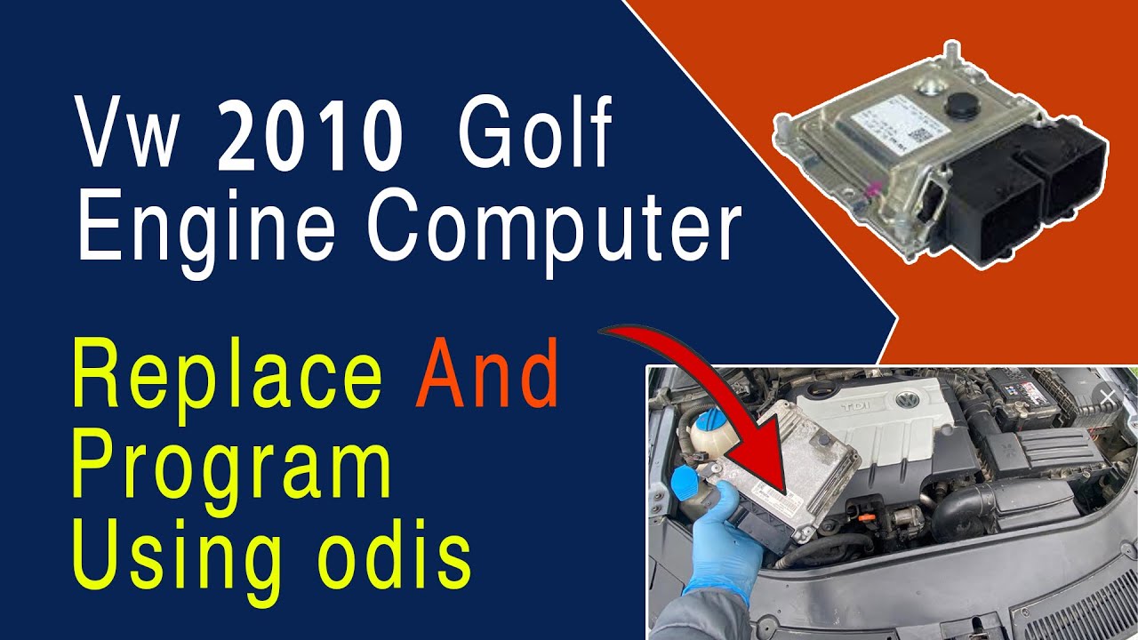 2010 Vw Golf Engine Computer Replace And Program Using odis - YouTube