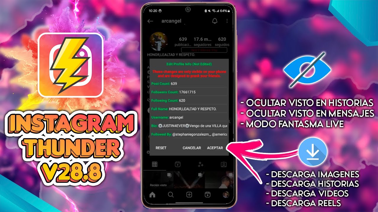 Nuevo Instagram Thunder v28.8 Actualizado Ultima Version! 2025 👌 - YouTube