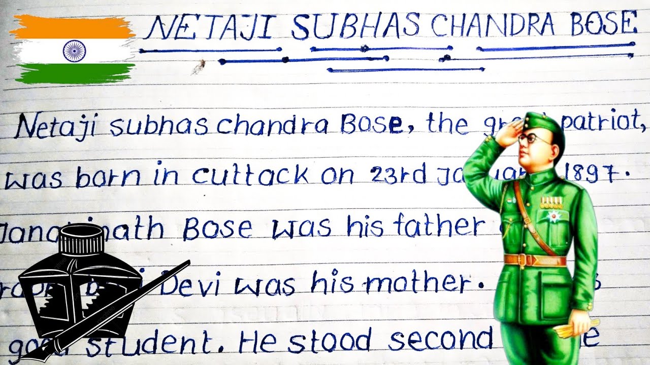 10 Easy Lines on Netaji Subhas Chandra Bose/Netaji Subhash ...