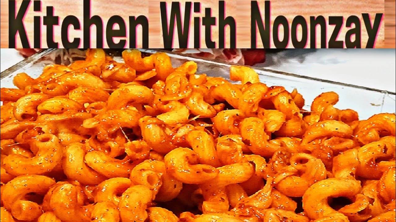 AMERICAN STYLE CHEESY AND SPICY RED SAUCE PASTA | RECIPE BY KITCHEN ...