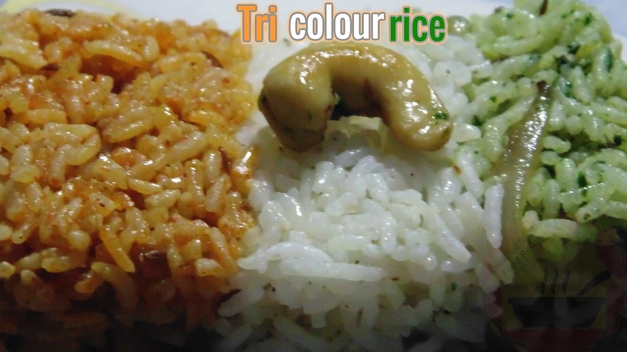 Tricolour rice recipe | tiranga rice | Homemade food recipe - YouTube