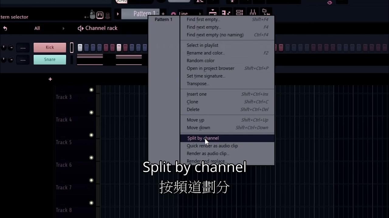 Split and merge patterns // Fl Studio - YouTube