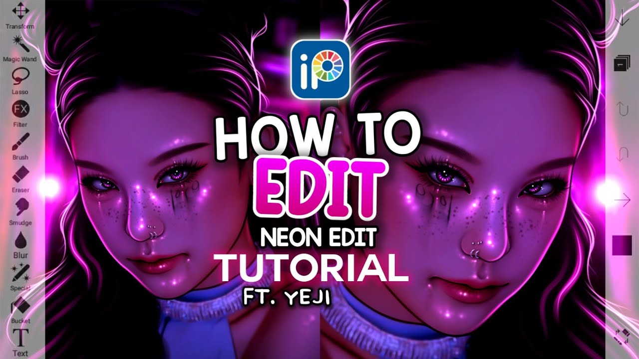 HOW TO EDIT | Neon Edit TUTORIAL | ibisPaintX (Tutorial 28) Ft. ITZY ...