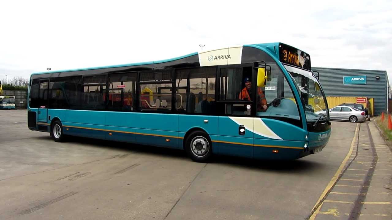 Brand new Arriva Southend Optare Versa bus KX62 JNO just after delivery ...