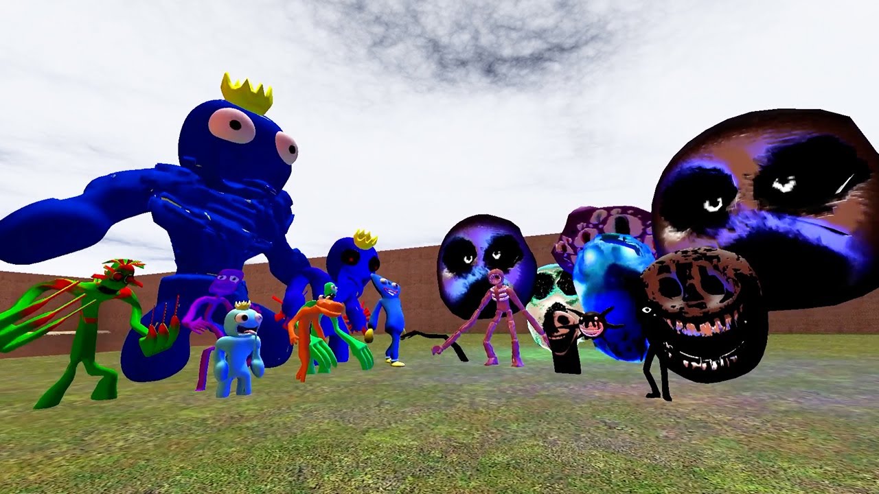 ALL ROBLOX DOORS NEXTBOTS VS ROBLOX RAINBOW FRIENDS In Garry's Mod ...