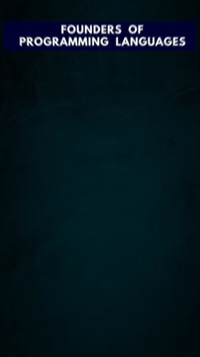 Founder of Programming Languages#webdesign #coding #programming # ...