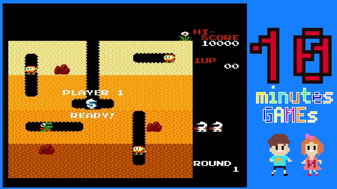 （NES）DiGDAG -10 minutes GAMEs- - YouTube