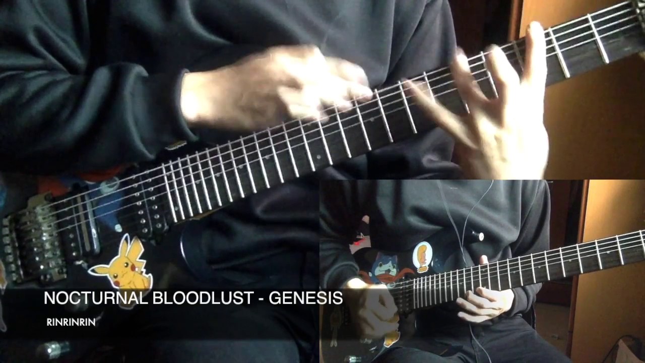 Nocturnal Bloodlust—Genesis Guitar cover (full free tabs!) - YouTube