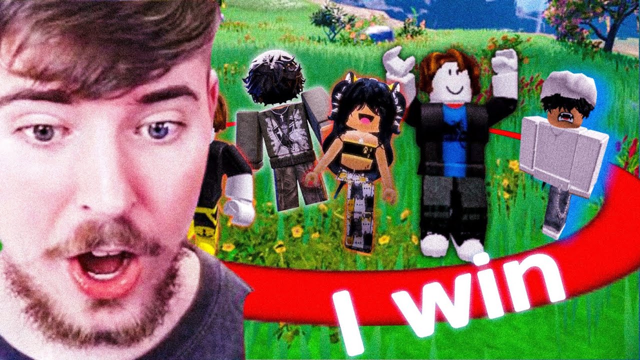 don't leave the circle wins roblox Mr beast game play Hindi I am ...